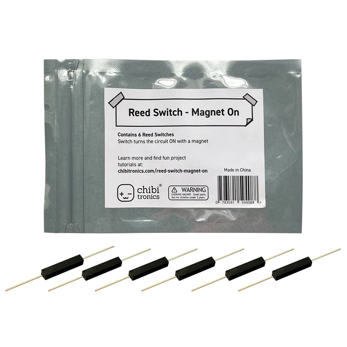 Reed Switch - Magnet On (6-pack) – Maker Maven